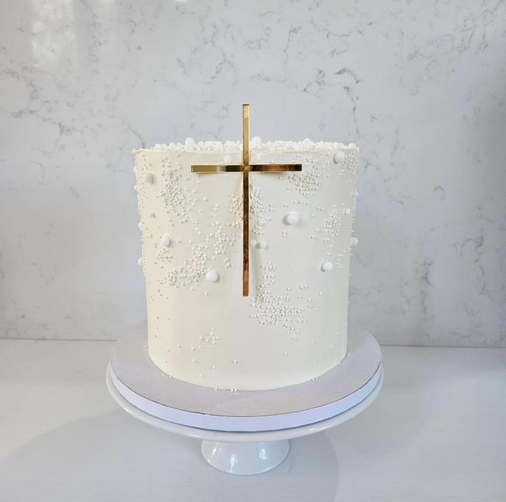 Cross Cake Topper & Cake Fropper ~ Religious Acrylic Decoration ...